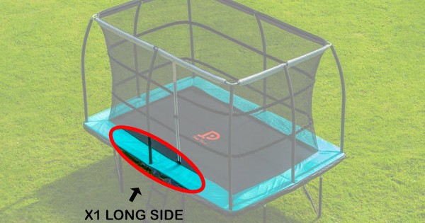 12x8FT Jump Power Long Side Frame Tube (With 10 holes)